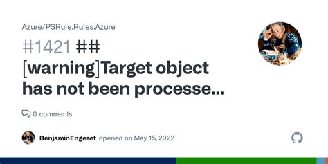 [warning]target object has not been processed because no matching