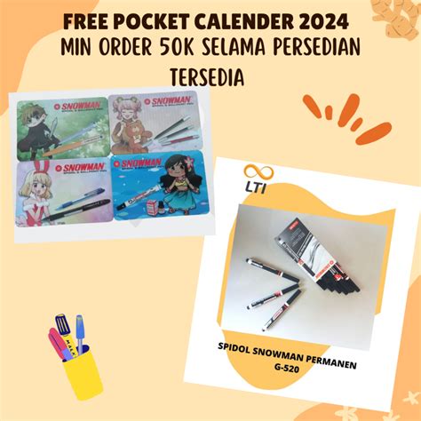 Jual Spidol Permanent Marker Snowman G 520 Spidol Permanen Marker G 520