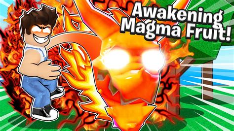 I Awakened The Magma Fruit And Its Insanely Op Roblox Blox Fruits