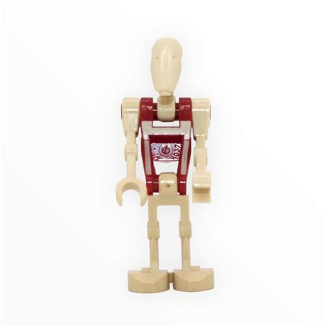 Battle Droid Security Tan Insignia Dark Red Torso Plain Head