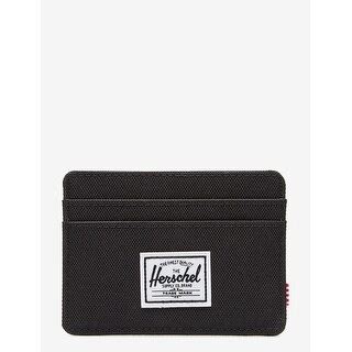 Herschel Supply Co Mens Charlie Rfid Protected Card Case Wallet Black