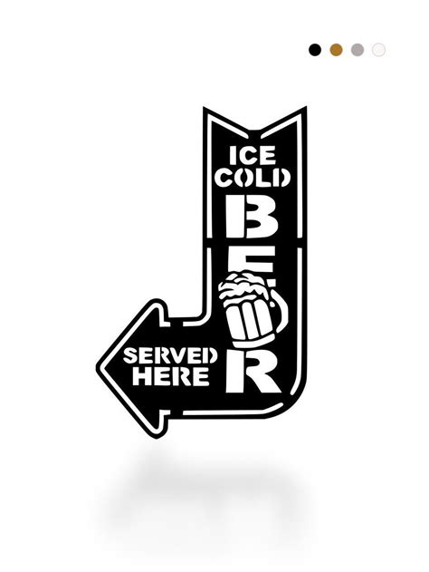 Ice Cold Beer Metal Sign Custom Metal Sign Personalized Metal Beer