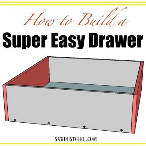 How To Build A Cabinet Drawer The Easiest Way Possible Sawdust Girl