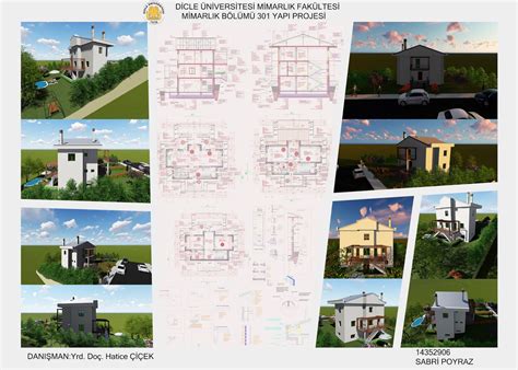 Proje 301 Sunum Paftası Dicle Üniversitesi Mimarlık Poyraz Design