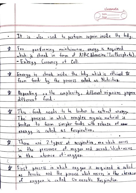 SOLUTION Science Class 10 Lesson 6 Life Processes Notes Studypool