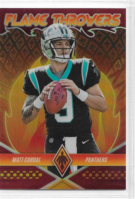 2022 Panini Phoenix Flame Throwers Red Ft 30 Matt Corral 199 Rc
