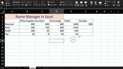excel name manager tutorial simplify your formulas like a pro youtube