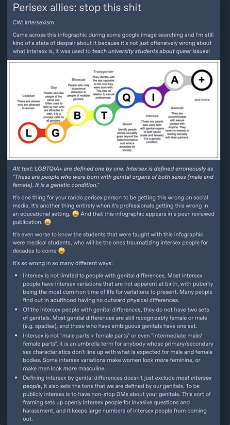 On Intersex Misconceptions And How To Be A Better Ally R Curatedtumblr