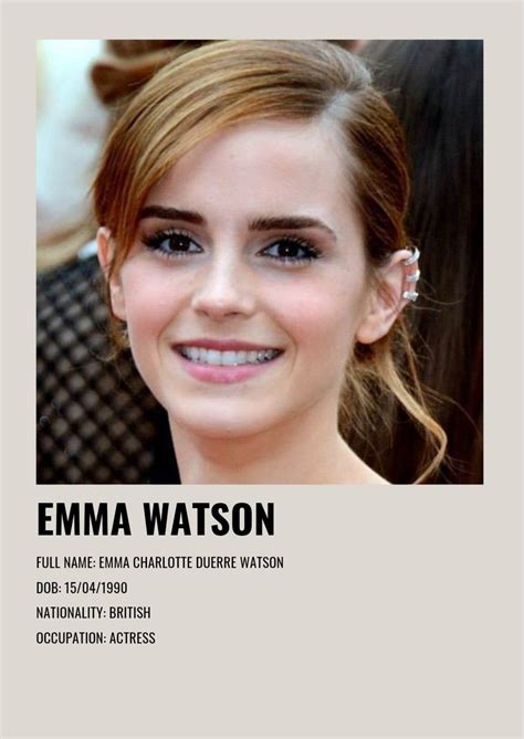 Emma Watson Polaroid Poster