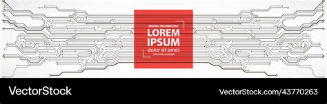 Abstract Technology Circuit Board Communication Vector Image