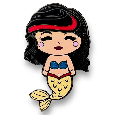 Fairest Of Them All Mermaid Enamel Pin Artistic Flavorz