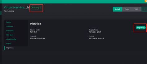 Bug During Vm Migration Vm Status Show Running On Vm Detail Page · Issue 701 · Harvester