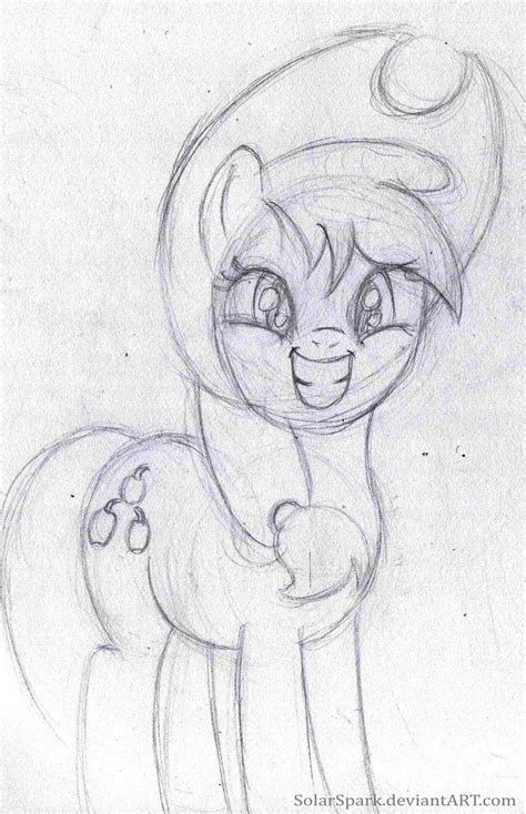 Applejack Smile Sketch By Solarspark On Deviantart