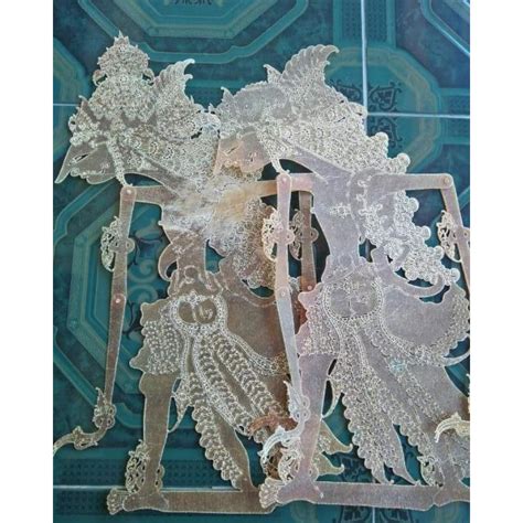 Jual Wayang Kulit Kerbau ASLI Lesmana Dan Rama Putihan Ukuran Standar