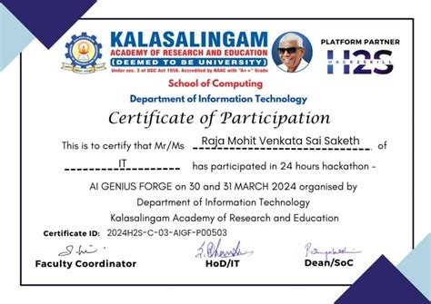 raja saketh on linkedin hackathon certificate techinnovation