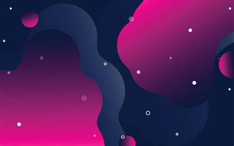Floating Liquid Blobs Abstract Colorful Banner With Fluid Shapes
