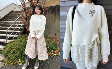 甘め好きさんも必見♡ロングシーズン着回せるチュールドッキングニット Chestylife（チェスティライフ）｜毎日をhappyに♡