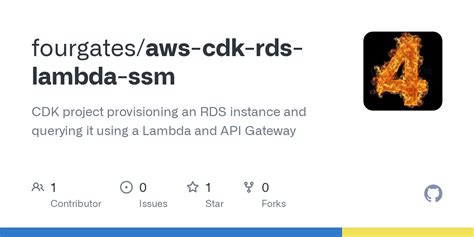 Github Fourgatesaws Cdk Rds Lambda Ssm Cdk Project Provisioning An