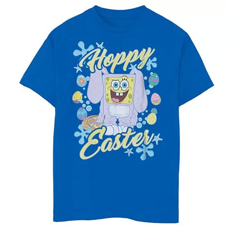 Boys 6 20 Nickelodeon Spongebob Squarepants Bunny Happy Easter Graphic Tee