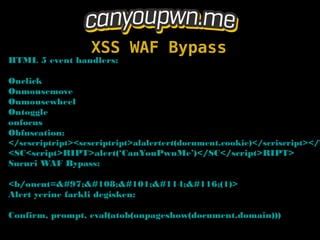 Web Application Security PPT