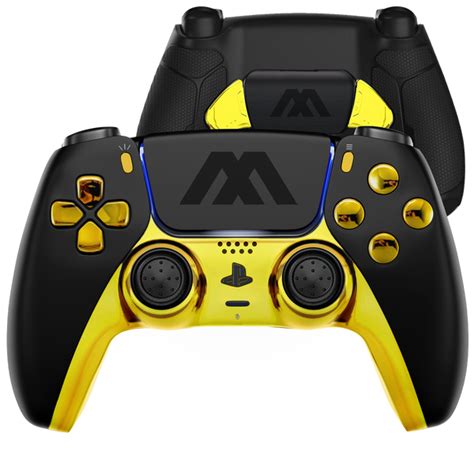 BLACK GOLD EXTREME PS5 SMART PRO MODDED CONTROLLER | ModdedZone