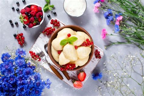 Russian Ukrainian Or Polish Dish Varenyky Vareniki Pierogi Pyrohy