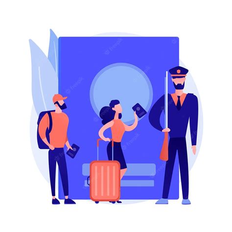 Free Vector Migration Policy Abstract Concept Vector Illustration