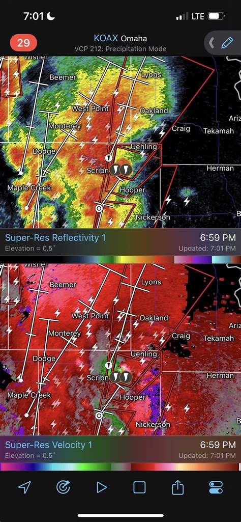 Large And Extremely Dangerous Multi Vortex Tornado Confirmed Near Uehling Nebraska R Weather