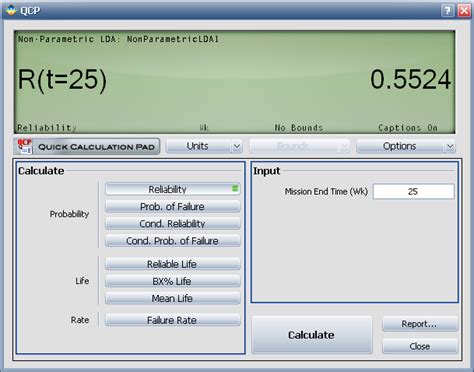 Non Parametric Life Data Analysis Example