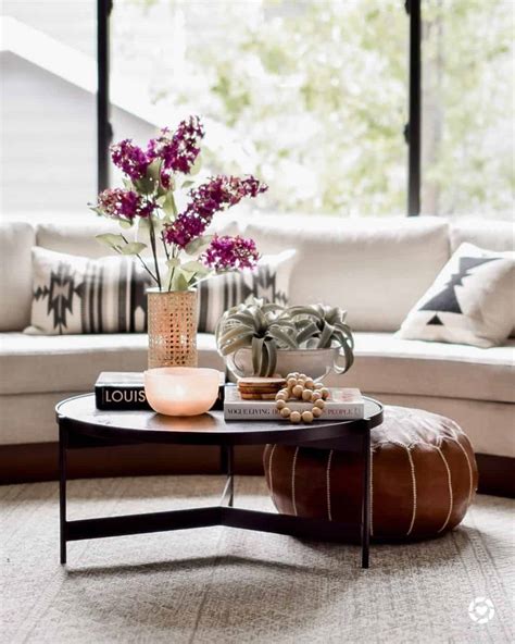 Modern Black Round Farmhouse Coffee Table Soul Lane