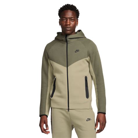 Nike Tech Fleece Sportswear Veste Vert Olive Vert Foncé Noir