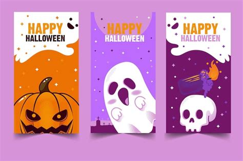 Premium Vector Halloween Post Ghost Pumpkin