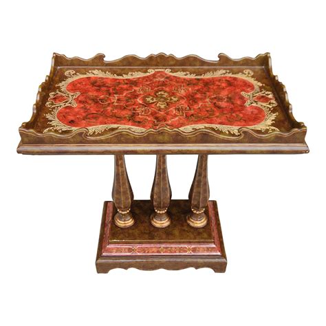 Maitland Smith Leather Wrapped Side Table Chairish