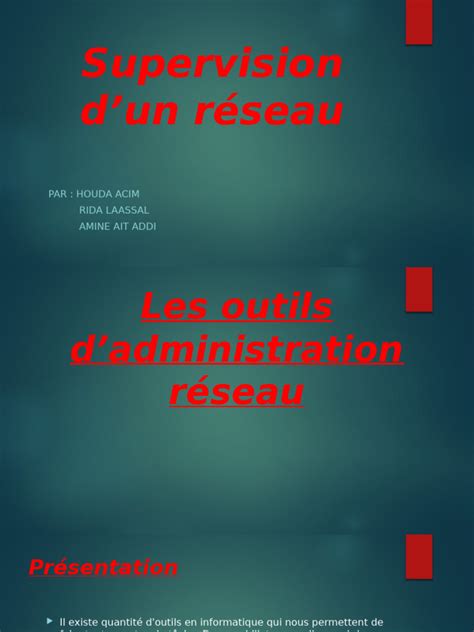 Projet Supervision Réseau Pdf Protocoles Internet Informatique