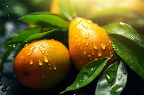 Premium Ai Image Mango Background