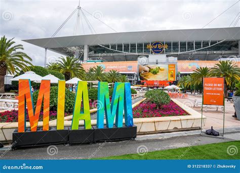 Hard Rock Stadium During 2023 Miami Open In Miami Gardens Florida