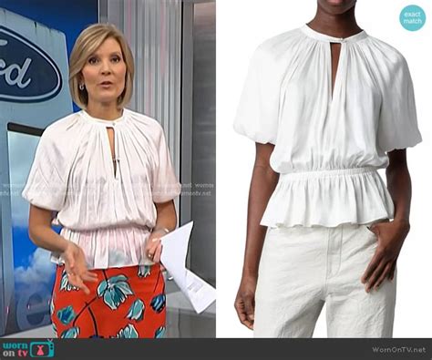 Wornontv Vickys Orange Asymmetric Dress On Nbc News Daily Vicky