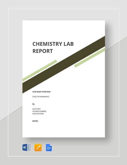 Lab Report Title Page Example Cover Letter Template