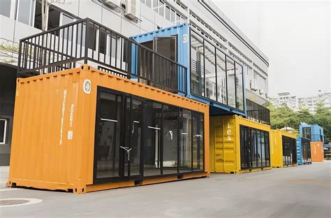 Prefab Steel Structure Glass Door Storage Solution For Customizable Modular Homes Container