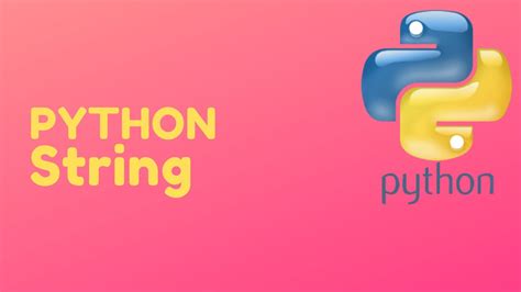 السلاسل النصية في بايثون python string youtube