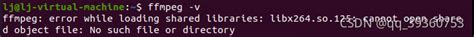 Ffmpeg Error While Loading Shared Libraries Libx264so125 Cannot Open Shared Object File