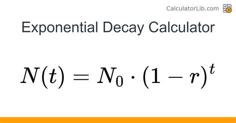 Exponential Decay Calculator Easy Half Life Calculator Calculadora en línea