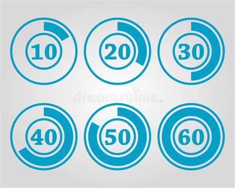 Set Timers Stock Vector Illustration Of Timers Design