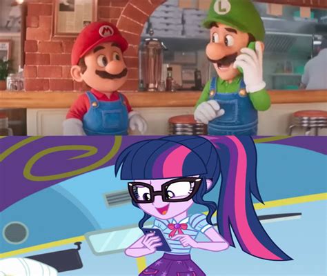 Twilight Sparkle Calls The Super Mario Bros By User15432 On Deviantart