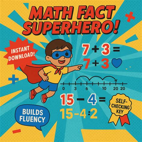Math Fact Fluency Addition And Subtraction Within 20 By Cute Hands