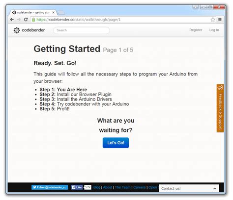 Arcbotics Getting Started With Codebendercc