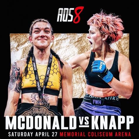 Devon Mcdonald 6 0 Amateur Vs Sarai Knapp 2 2 Amateur For The Amateur Bantamweight Title On