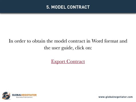 Export Contract Contract Template And Sample