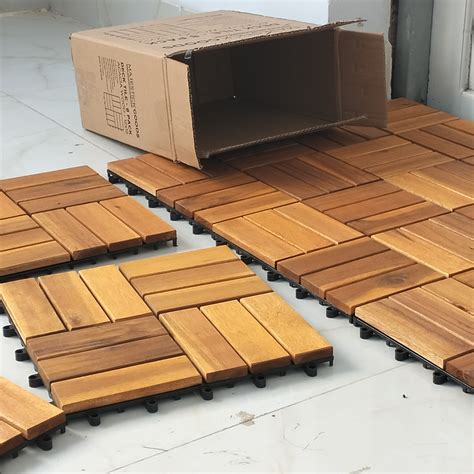 Wood Diy Decking Tiles 300 300mm For Interior Exterior Home Decor Garden Decor Terrace Decor