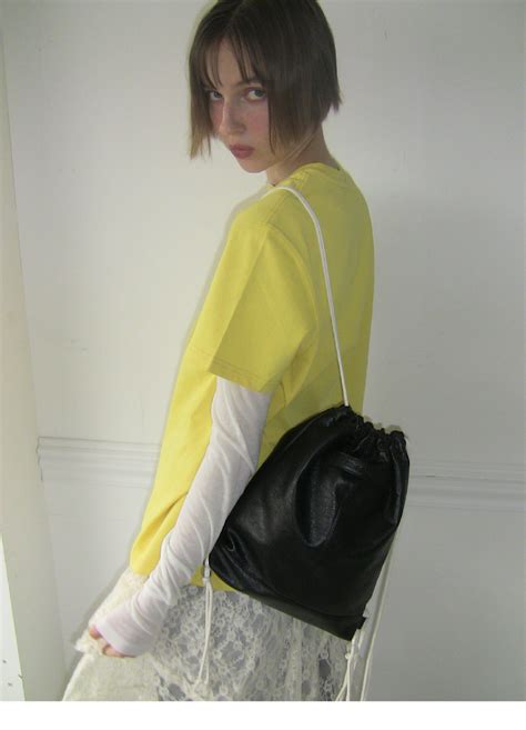 필인더블랭크 크링클 짐백 스몰 블랙 Fillintheblank Kream